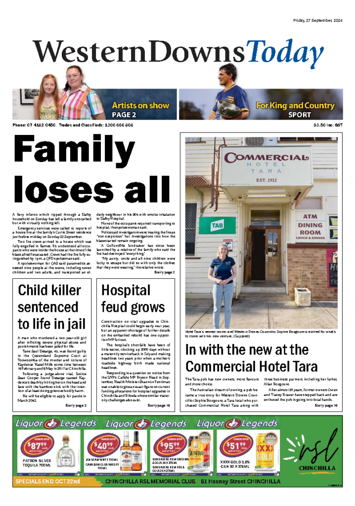 Western Downs Today - 27th September 2024 | Western Downs Today