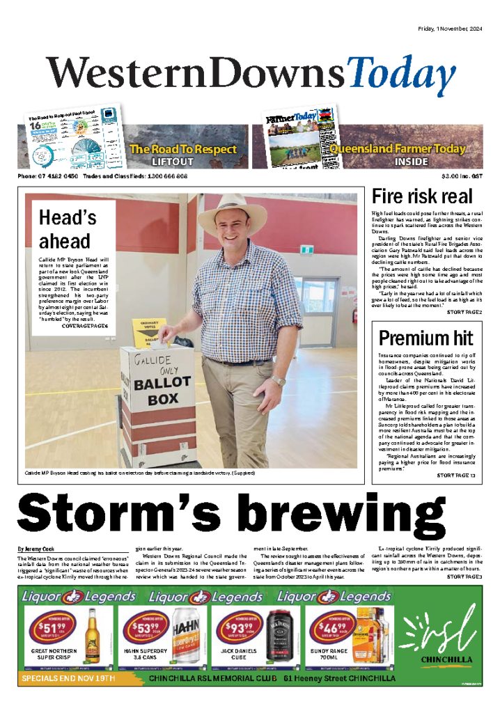 Western Downs Today - 1st November 2024 | Western Downs Today