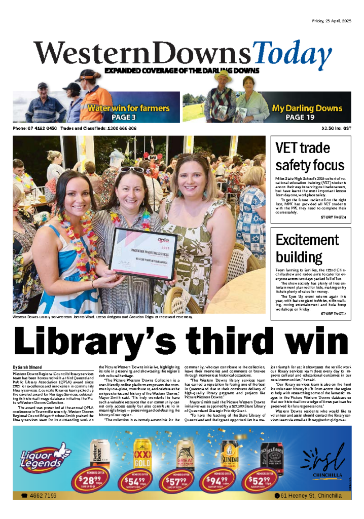 Western Downs Today - 25th April 2025 | Western Downs Today